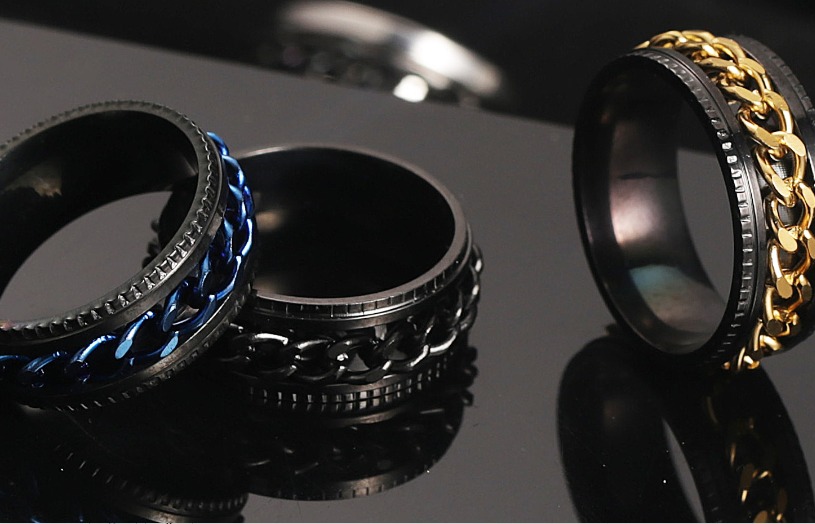 Rotating Chain Ring – JAFSA | Men's Jewelry