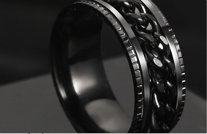 Rotating Chain Ring – JAFSA | Men's Jewelry